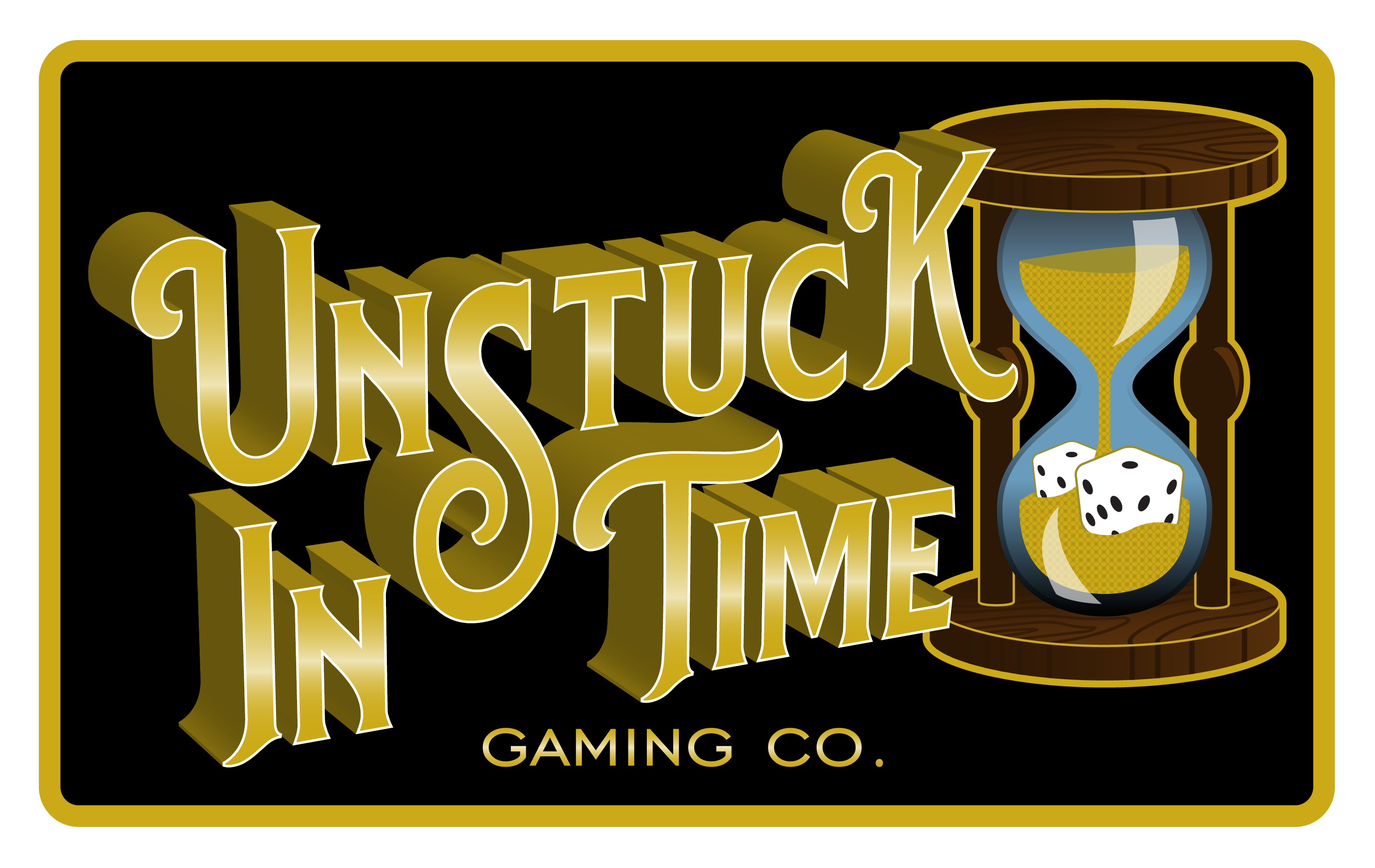 UNSTUCK IN TIME GAMING LOGO – evan norlander art
